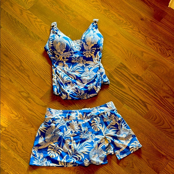 Bleu Rod Beattie | Swim | Bleu Rod Beattie Blue And White Tropical One ...